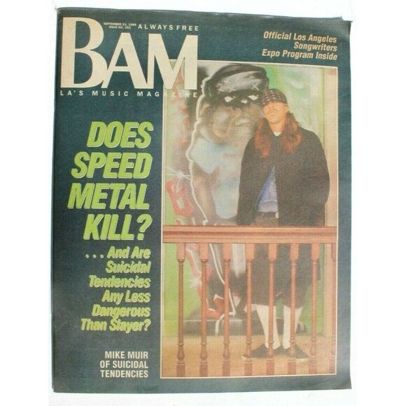 Bam Magazine | Other | Vintage Bam Las Music Magazine September 23 988 ...